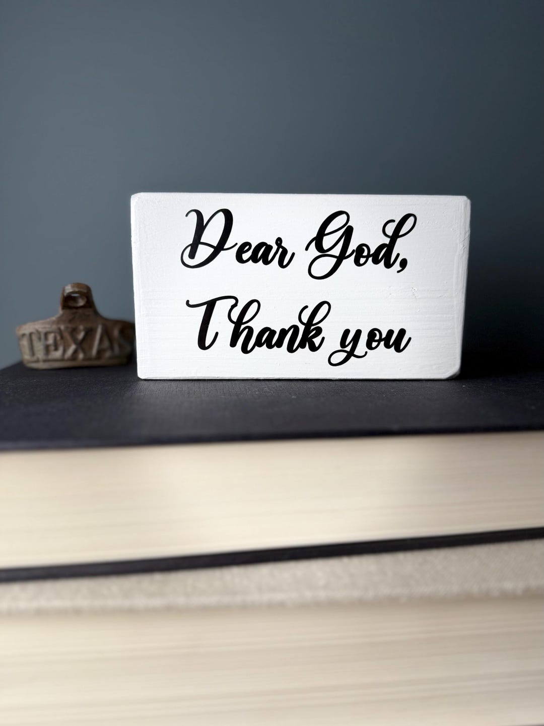 Dear God, Thank You - Mini Bible Verse Sign- Thankful Sign-religious ...