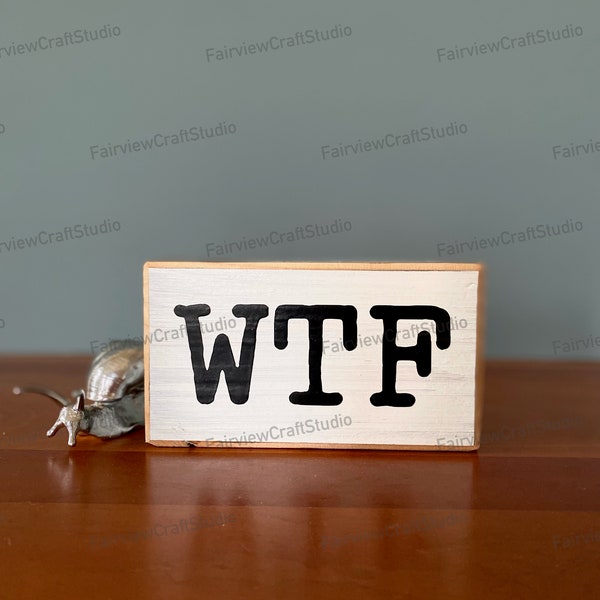 Wtf sign - Etsy