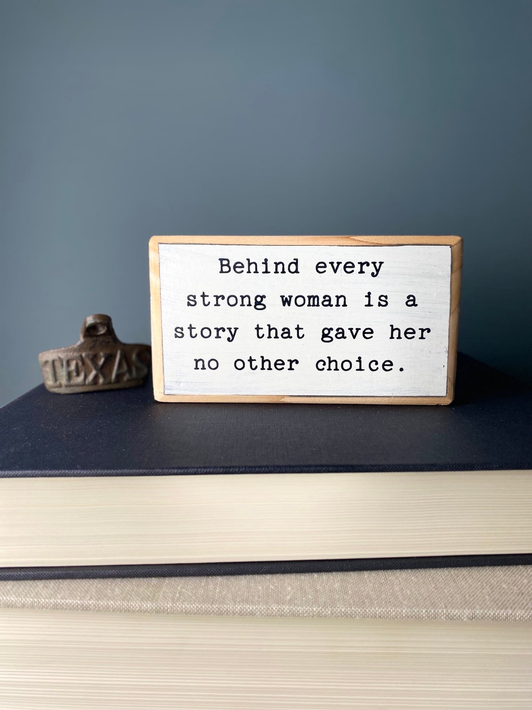 Inspirational Wood Sign – Strong Woman Quote, Rustic Desk Decor - Etsy