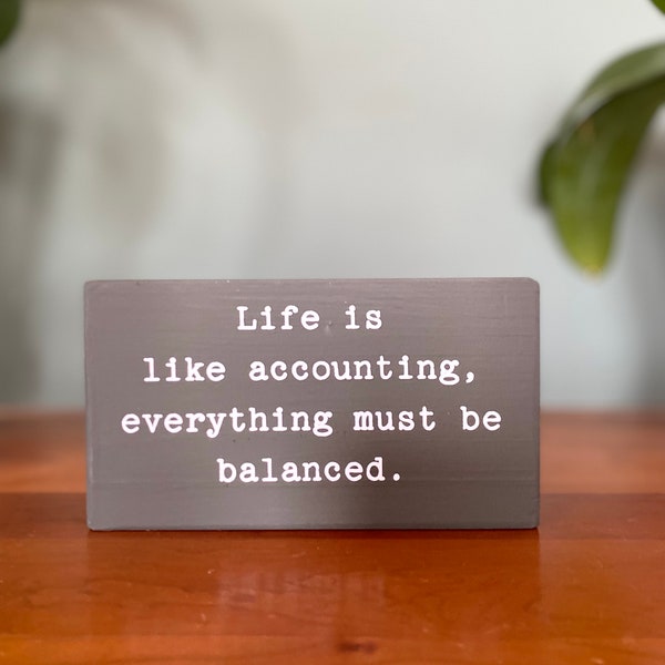 Accounting Desk Sign - Etsy