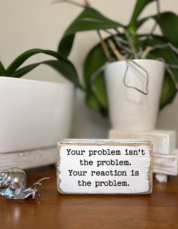 Your Problem Isn't the Problem. Your Reaction is the - Etsy