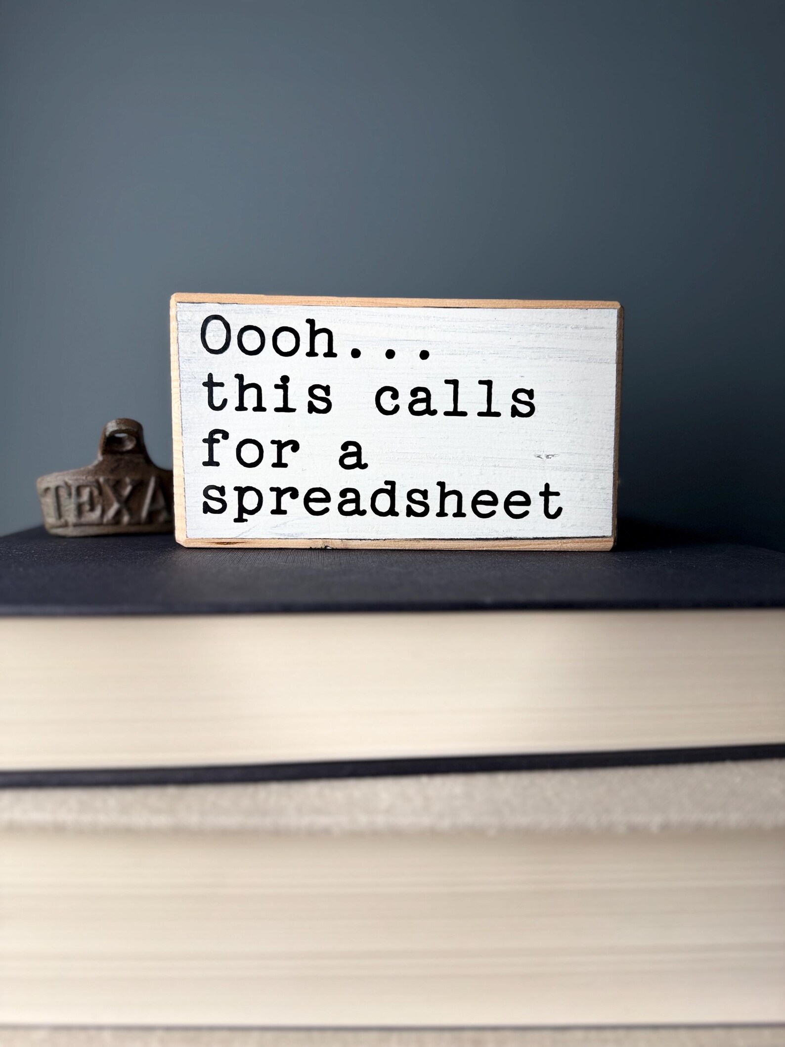 Funny Spreadsheet Quote Wood Sign – Office Desk Decor - Etsy