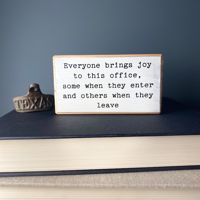 Funny Office Desk Signs - Etsy