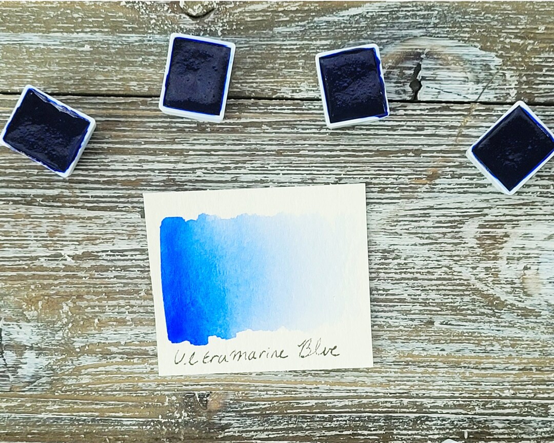 Ultramarine Blue Handmade Watercolor Paint - Granulating Artist ...