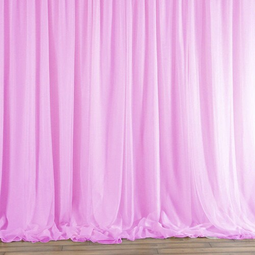 Peach Chiffon Drapes Panels for Wedding Events & Decor - Etsy