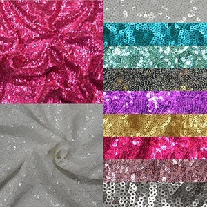 Glitz Sequin Fabric 54" Wide Sold by the Yard White - Etsy