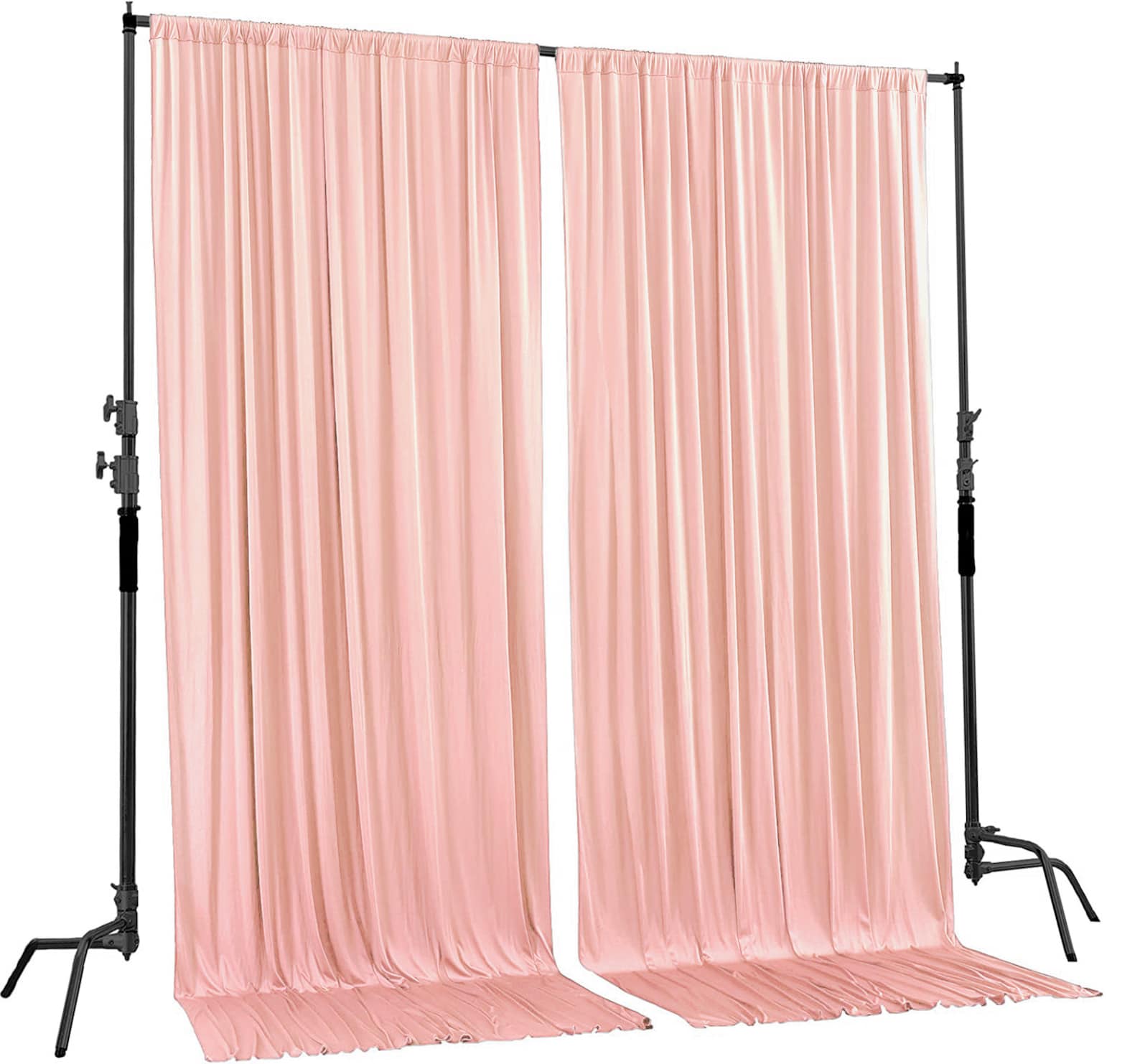 10 Feet Wide Polyester Backdrop Drapes Curtains Panels With Rod Pockets ...