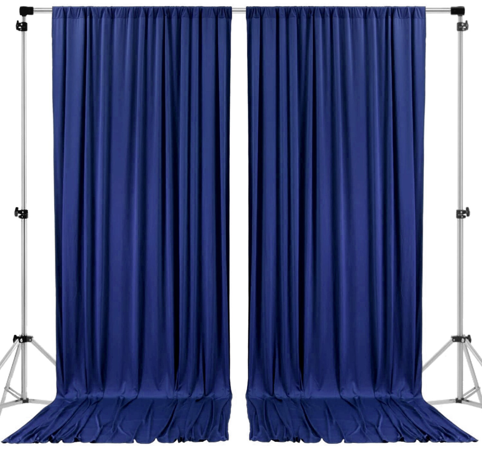 10 Feet Wide Polyester Backdrop Drapes Curtains Panels With Rod Pockets ...