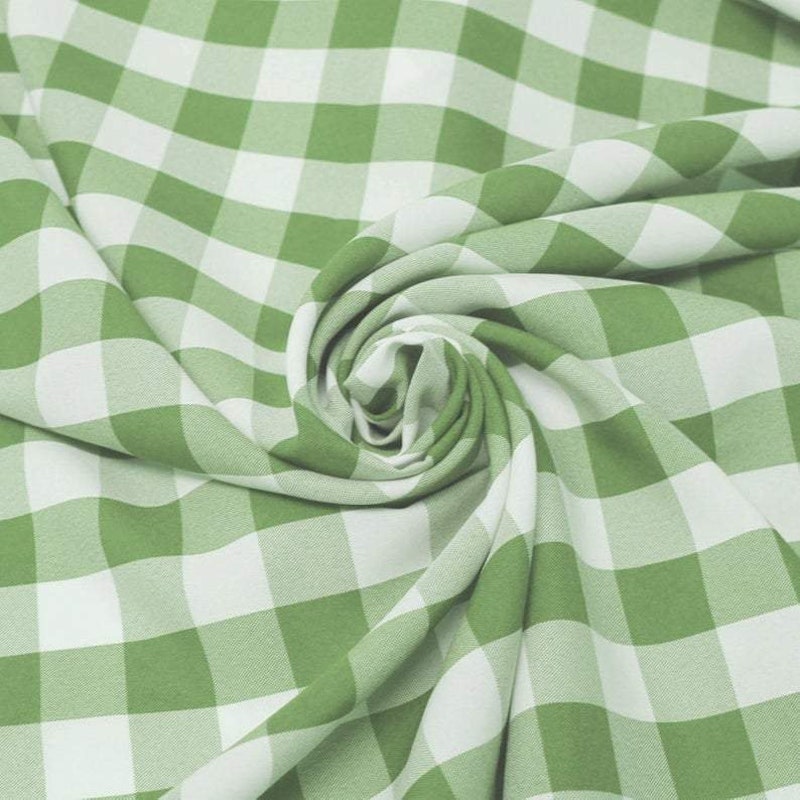 Green Checked Curtains - Etsy