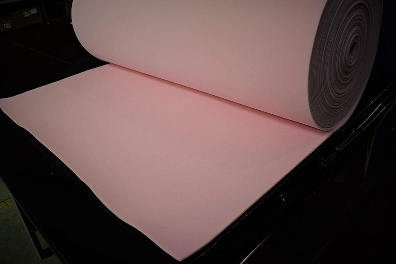 Pink 1/4” Scrim Cloth Backed Premium Sewing Foam Pleating Padding ...
