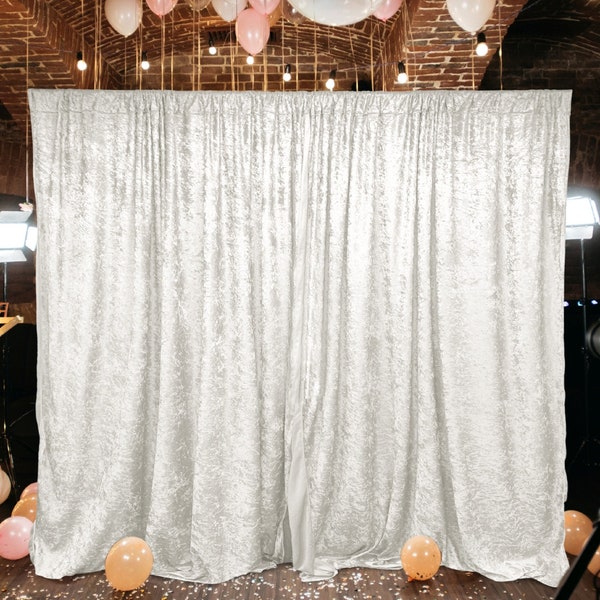 Ivory Velvet Backdrop Curtains - Etsy