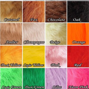 Faux Fur Craft Furry Fabric for Sewing Apparel, Rugs, Pillows - Faux ...