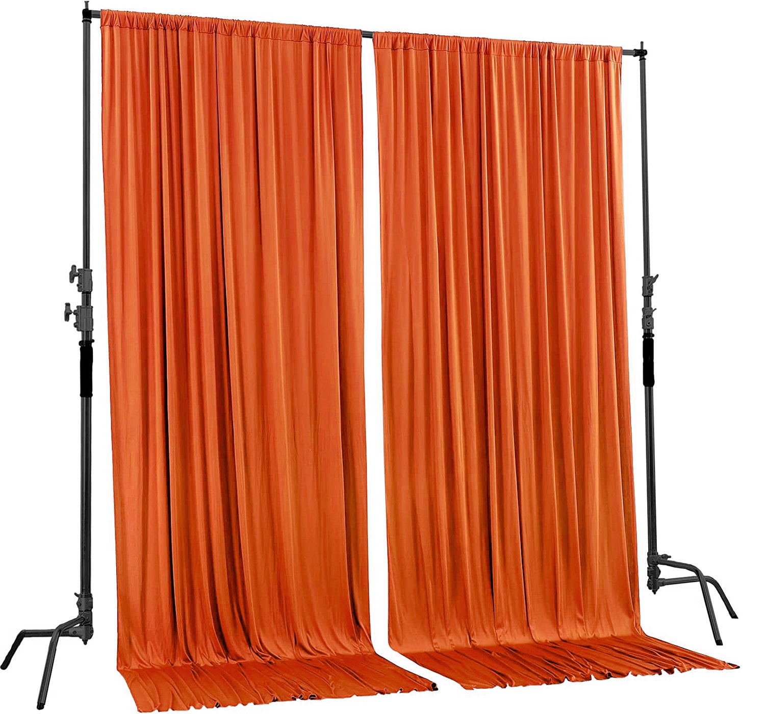10 Feet Wide Polyester Backdrop Drapes Curtains Panels With Rod Pockets ...