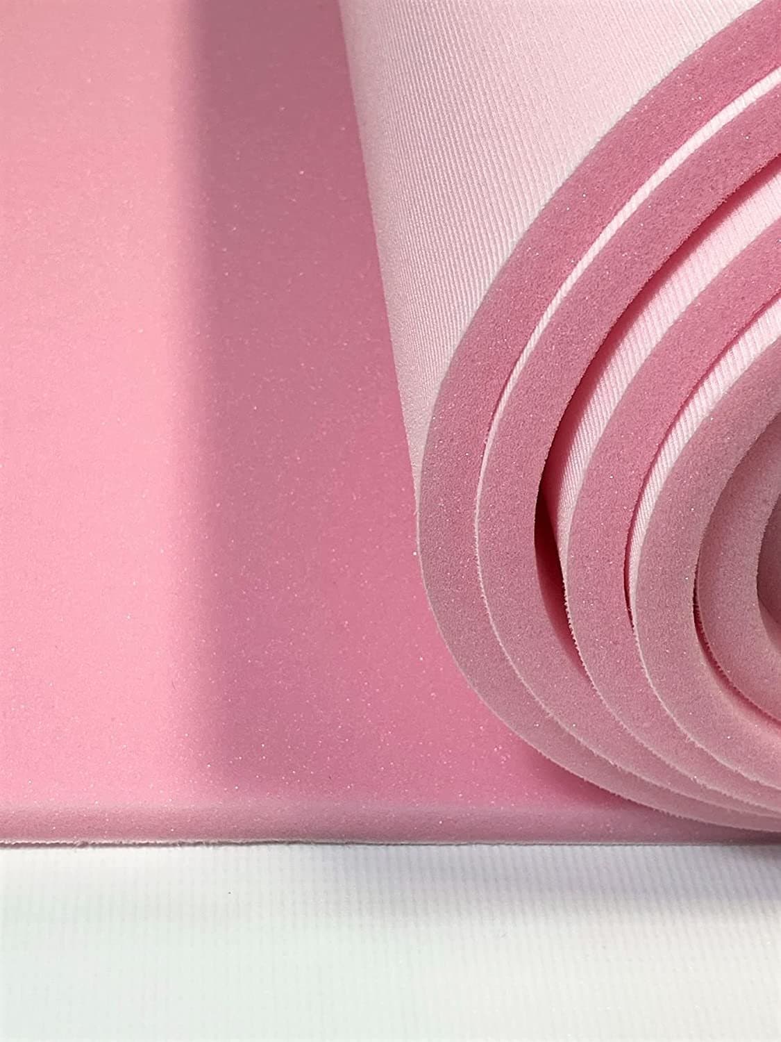 1/2" Pink Upholstery Sew Foam | Scrim Backing 57" Wide by the Yard ...