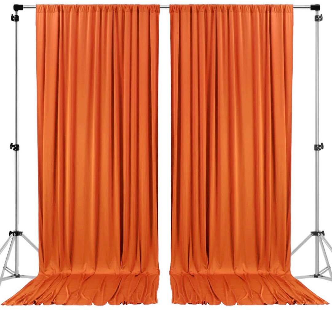 10 Feet Wide Polyester Backdrop Drapes Curtains Panels With Rod Pockets ...