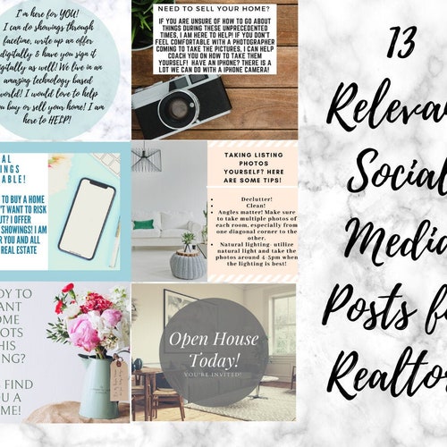 Real Estate Summer Social Media Posts Realtor Summer Posts - Etsy