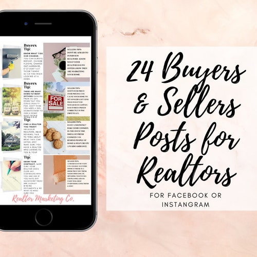 Real Estate Facebook Posts Social Media Posts for Realtors - Etsy