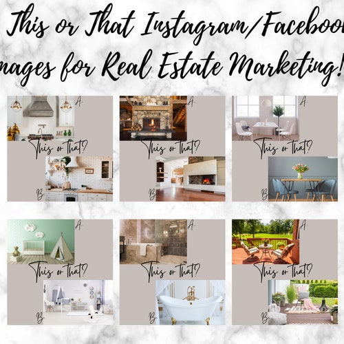 Real Estate This or That Social Media Posts Realtor Social - Etsy