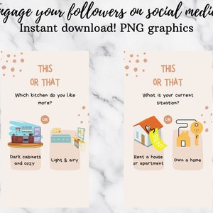 Real Estate This or That Instagram Story Posts for Instagram/facebook ...