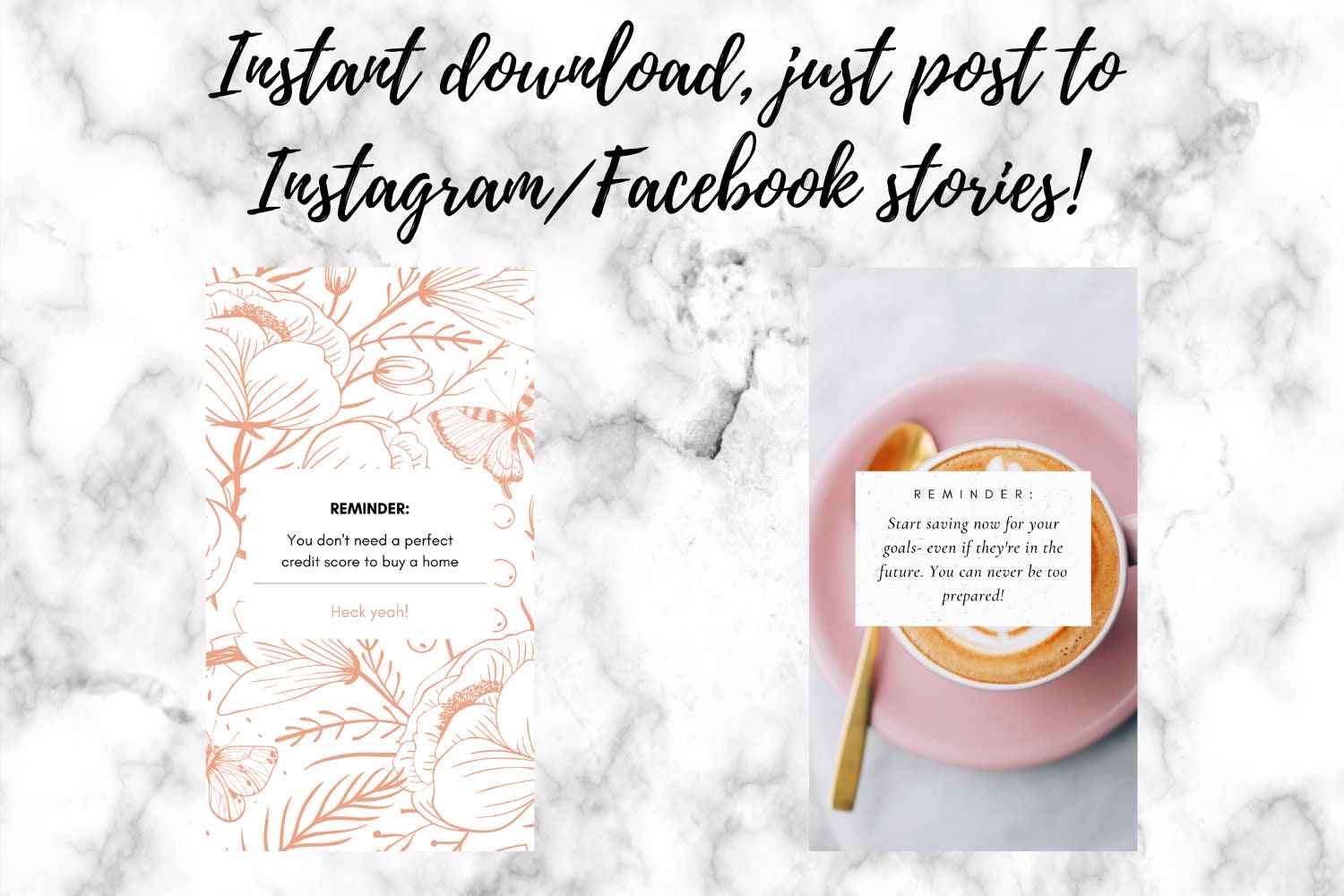 Real Estate Instagram and Facebook Story Posts | Real Estate "reminder ...
