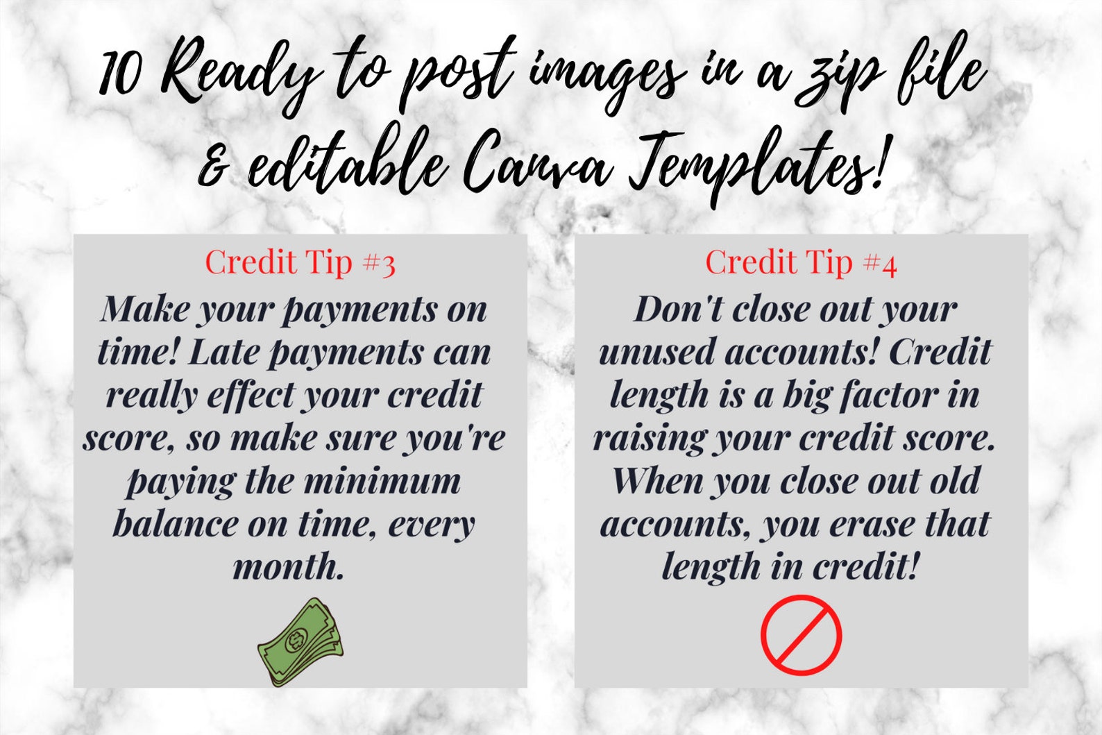 10 Credit Tips Instagram Post for Realtors, Lenders, Title Companies ...
