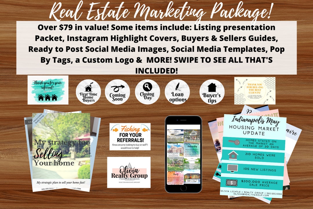 Real Estate Marketing Bundle | Branding Kit | Real Estate Marketing ...