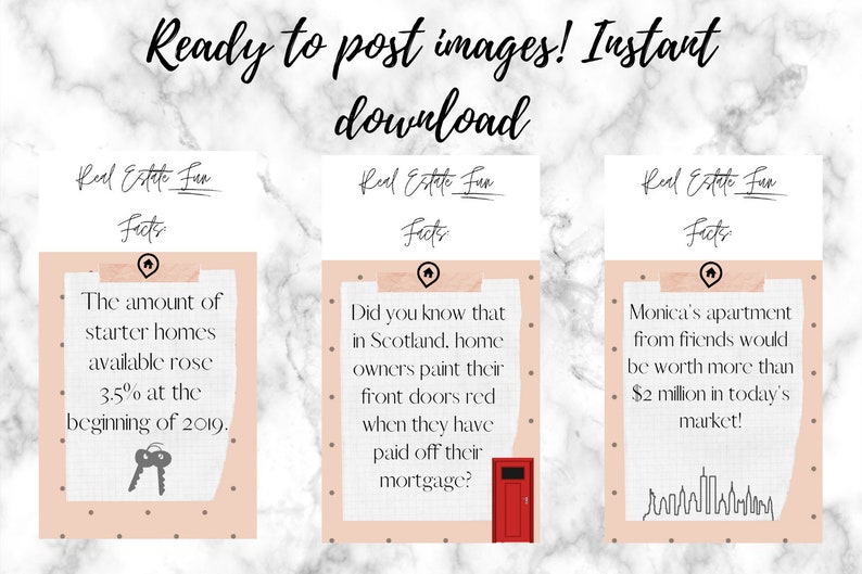 Real Estate Fun Facts Instagram Story Posts | Real Estate Marketing ...