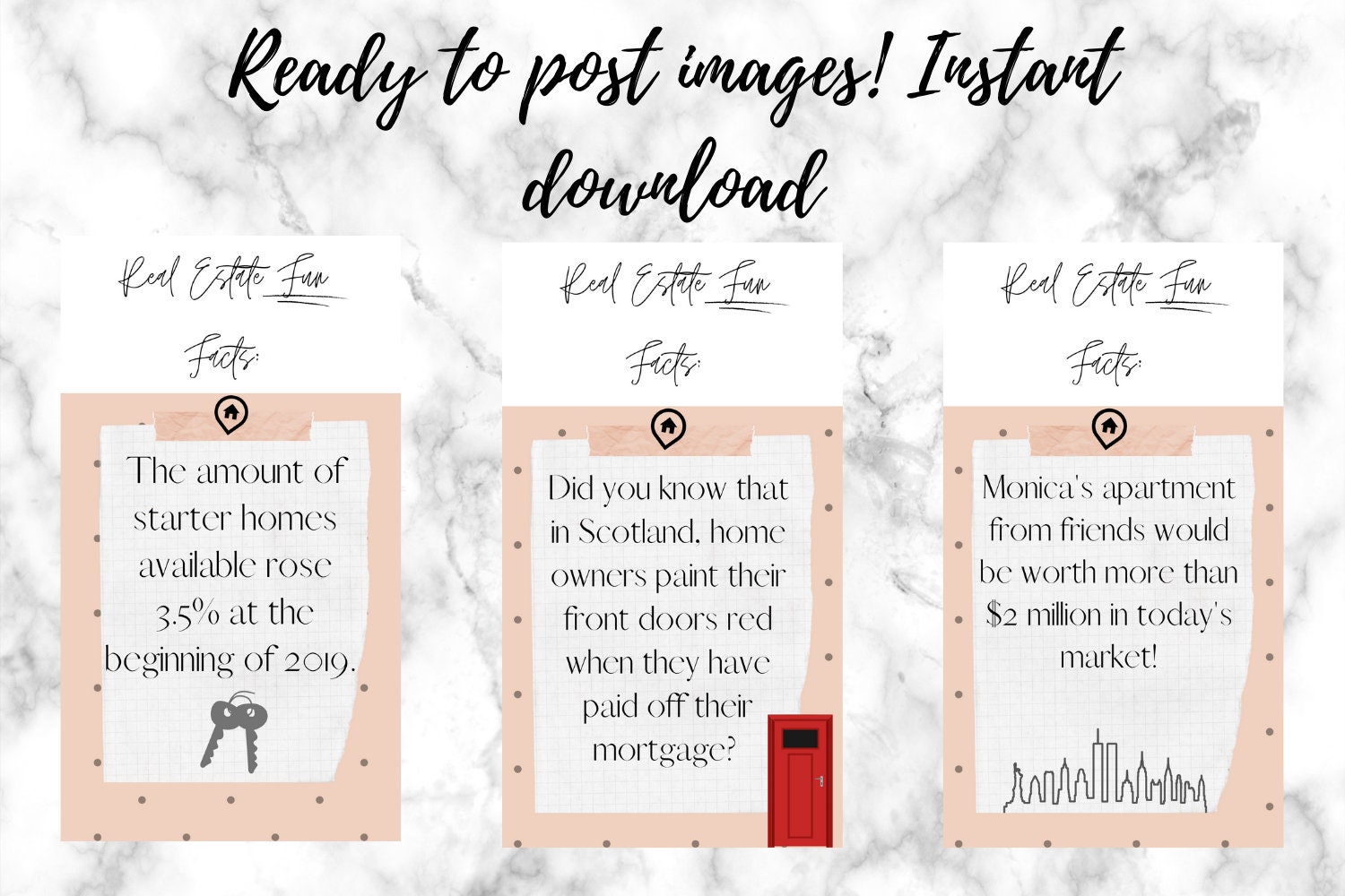 Real Estate Fun Facts Instagram Story Posts | Real Estate Marketing ...