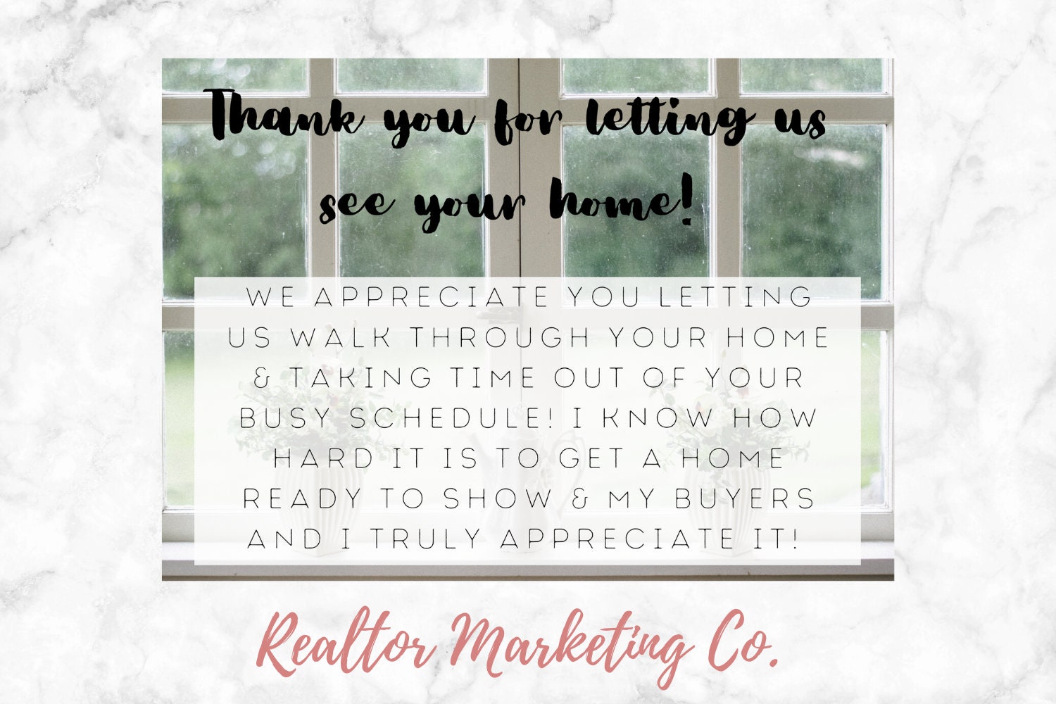 Real Estate Thank You Cards for Showings | Realtor Thank You Cards ...