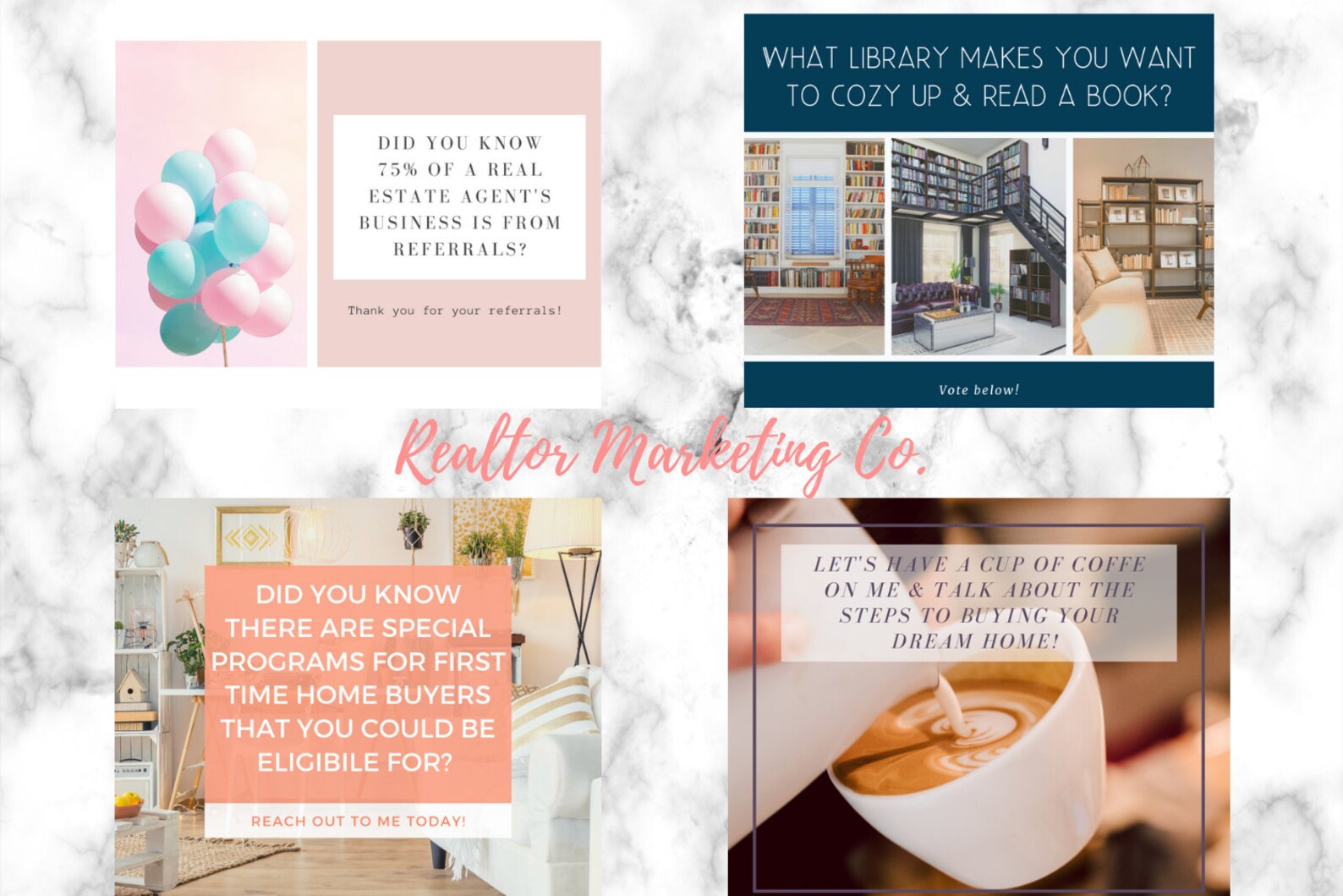 Real Estate Social Media Bundle, Realtor Social Media Posts, Realtor ...