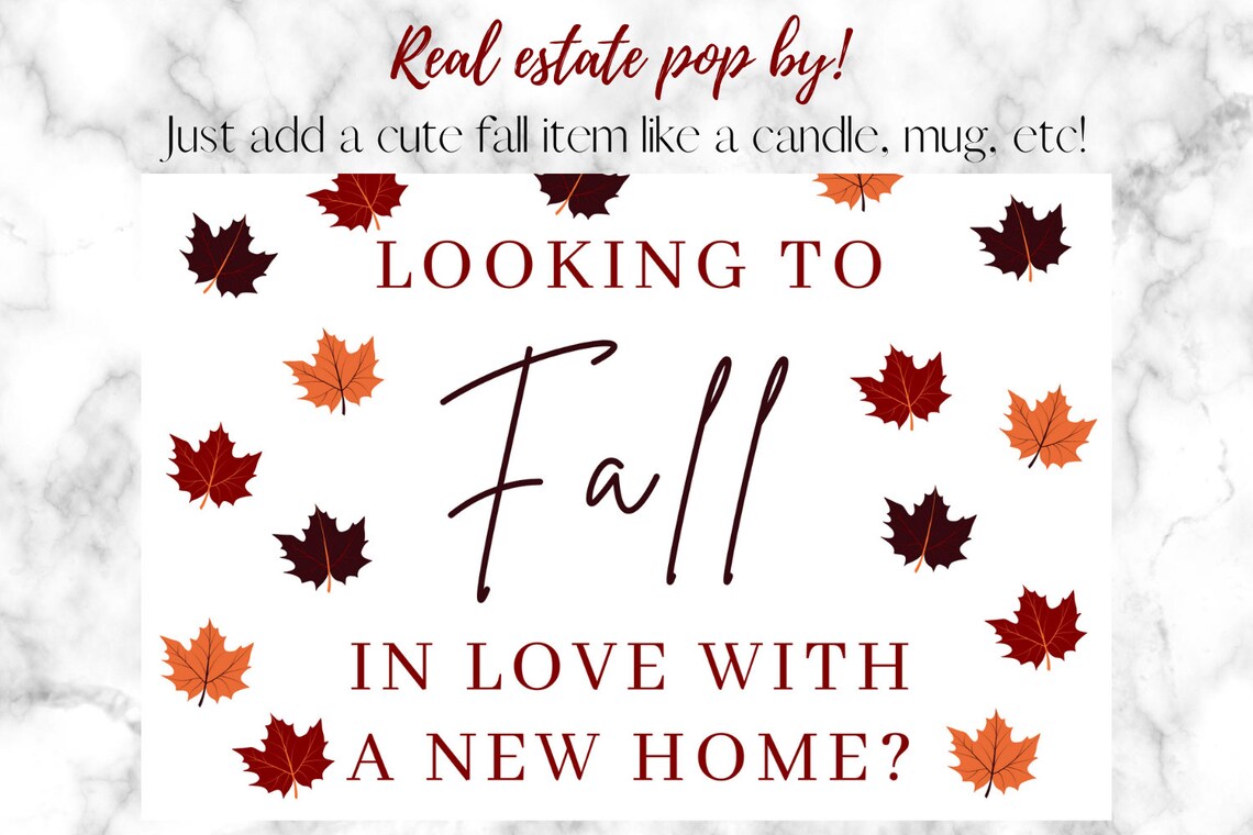 Real Estate Fall Pop by Real Estate Marketing Real Estate Agent ...