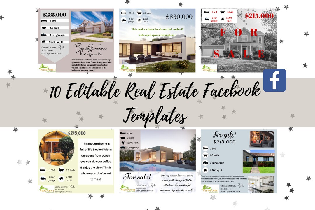 Real Estate Facebook Post | Listing Template | Real Estate Template ...