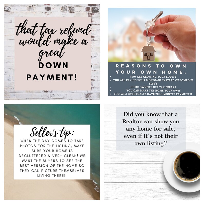 Real Estate Facebook/instagram Social Media Posts for Realtors | Real ...