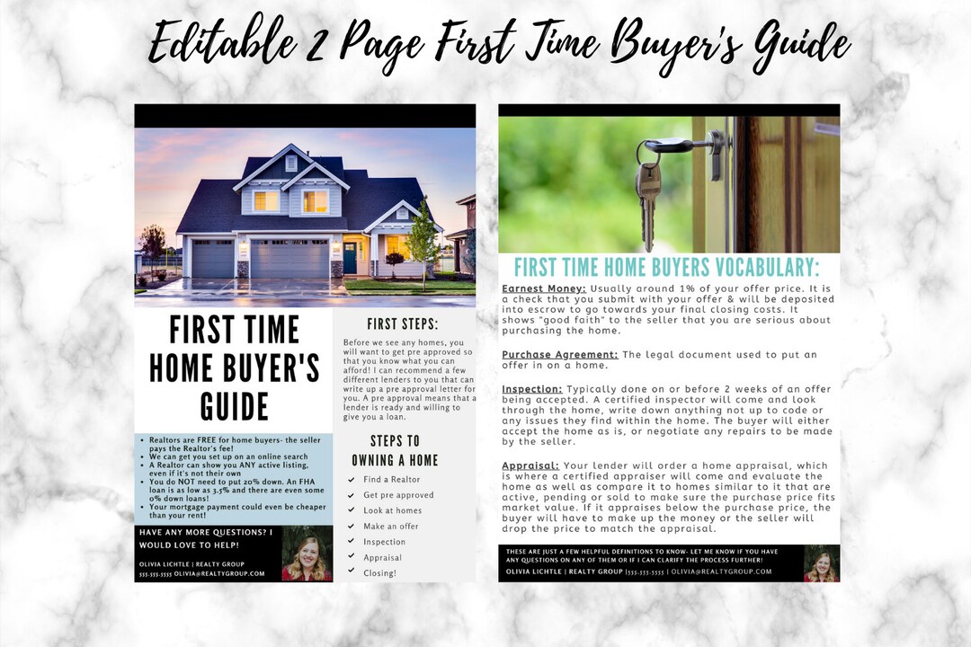 Editable Home Buyer Guide | Real Estate Marketing | Real Estate ...
