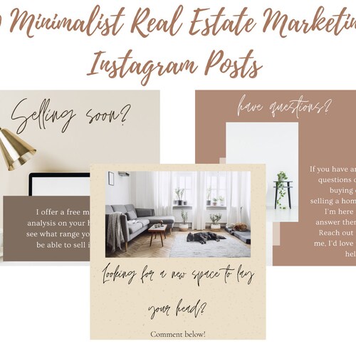 Real Estate Instagram Posts Facebook Posts for Realtors - Etsy