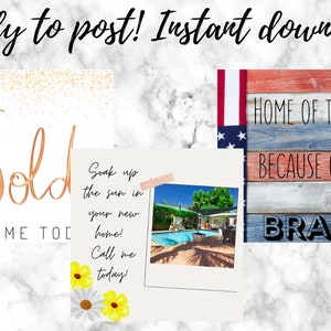 Real Estate Summer Social Media Posts | Realtor Summer Posts ...