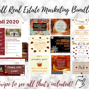 Real Estate Fall Bundle | Real Estate Marketing | Real Estate Fall ...