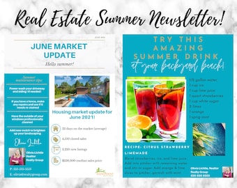 Real Estate Newsletter June Newsletter Real Estate Marketing Email ...