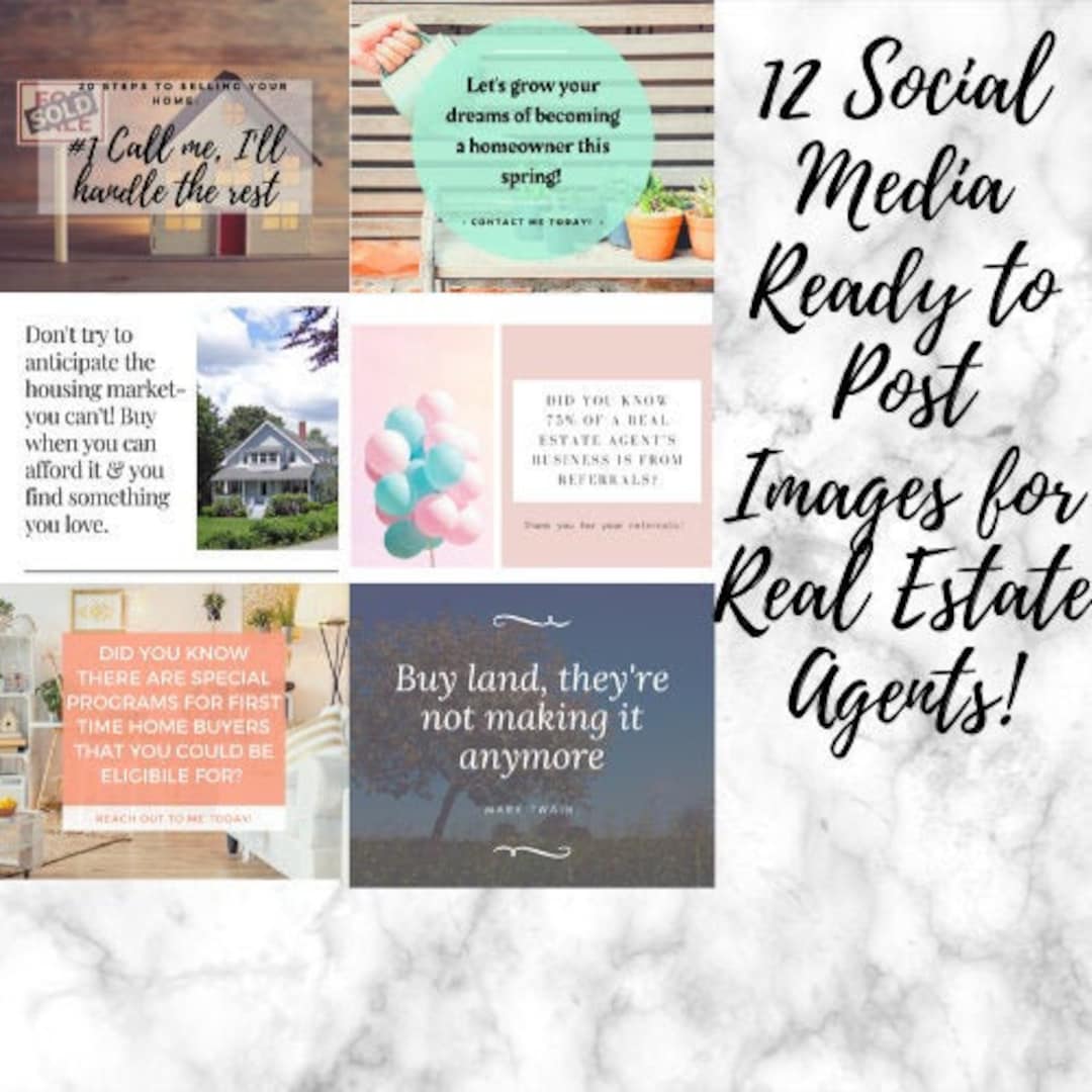 Real Estate Facebook Posts for Social Media, Engaging Posts, Social ...