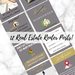 Real Estate Renter Social Media Posts | Real Estate Marketing | Real ...