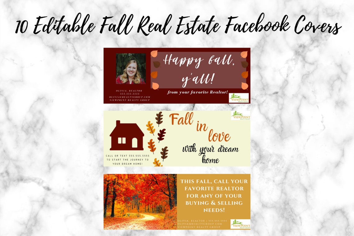 Real Estate Fall Bundle | Real Estate Marketing | Real Estate Fall ...