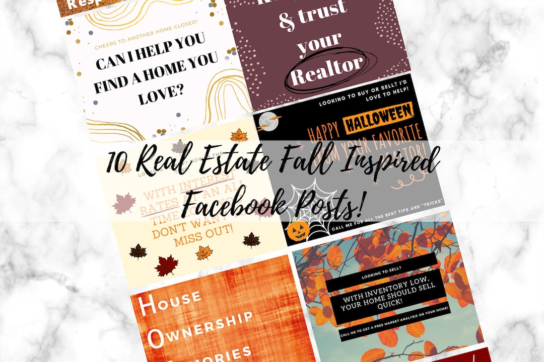 Real Estate Fall Facebook Posts | Social Media Marketing | Real Estate ...