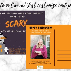 Real Estate Halloween Postcard | Real Estate Postcard | Real Estate ...