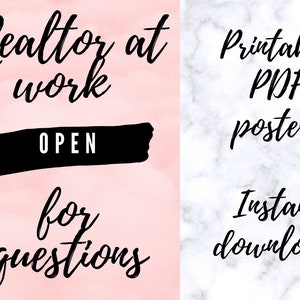 Realtor at Work Poster | Real Estate Quotes | Printable Realtor Quotes ...