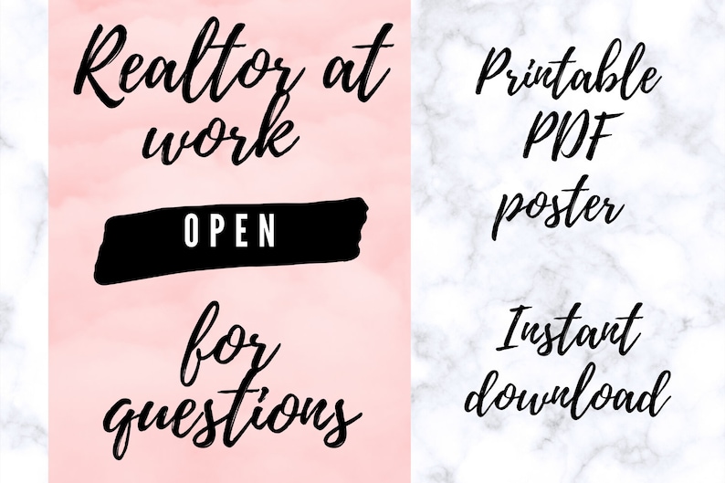 Realtor at Work Poster | Real Estate Quotes | Printable Realtor Quotes ...