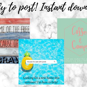 Real Estate Summer Social Media Posts | Realtor Summer Posts ...