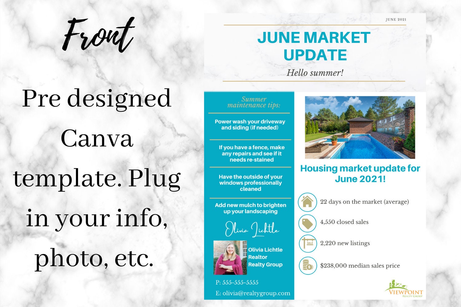 Real Estate Newsletter | Summer Newsletter | June Newsletter | Email ...