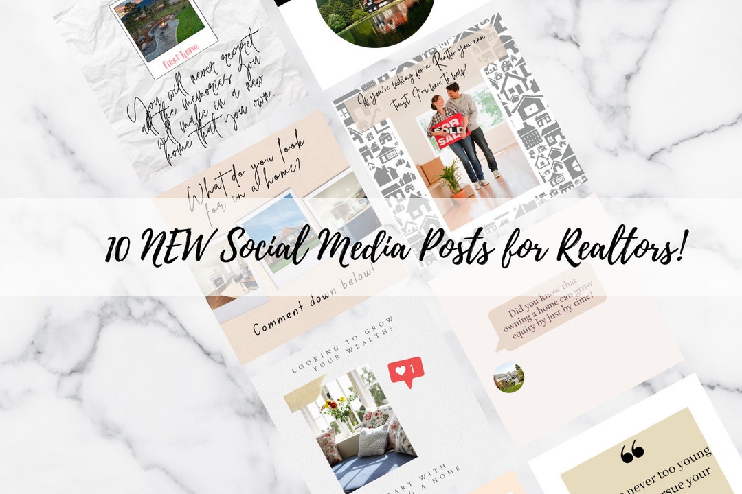 Social Media Posts for Realtors | Instagram/facebook Posts | Real ...