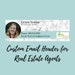 Custom Email Header for Real Estate Agents, Marble, Real Estate Social ...