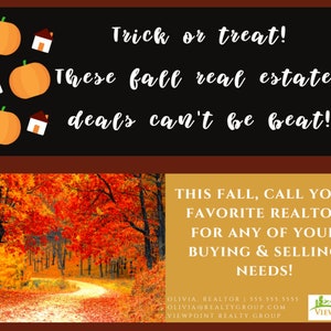 10 Editable Fall Themed Real Estate Facebook Covers | Facebook Cover ...